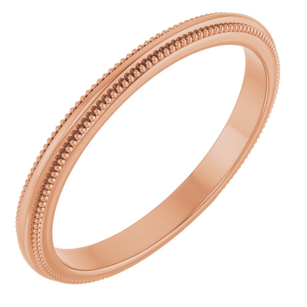 14k Rose Gold Matching Bridal Wedding Engagement Anniversary Band Ring ...