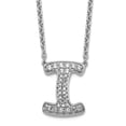 14k Solid White Gold 1/3ct Lab Grown Diamond VS+ F+ Letter I 18 Inch ...