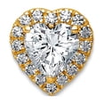 14k Solid Yellow Gold 1 1/5ct Cert Lab Grown Diamond VS+ F+ Love Heart ...