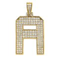 14k Solid Yellow Gold 3 1/3ct Lab Grown Diamond VS+ F+ Letter Name ...