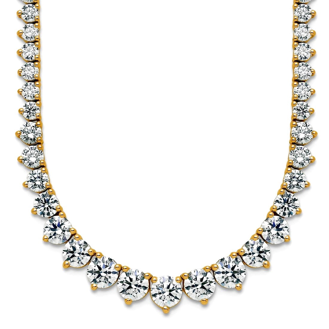14k Solid Yellow Gold Lab Grown Diamond Ctw VS SI+ G+ Graduated Tennis ...