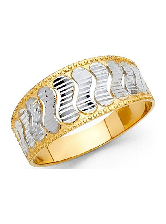 Solid Gold Wave Ring