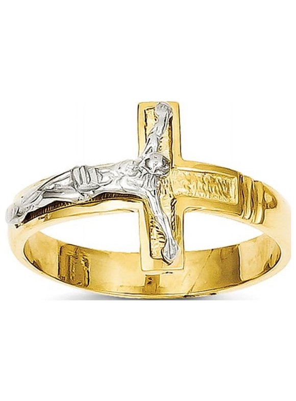 Mens Crucifix Ring