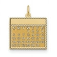 14k Wednesday the First Day Calendar Pendant - Walmart.com