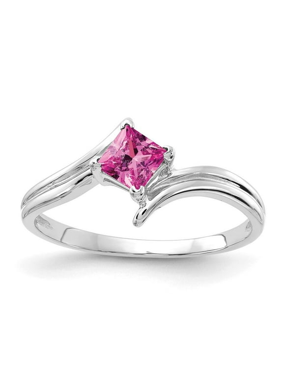 Princess Cut Pinky Ring