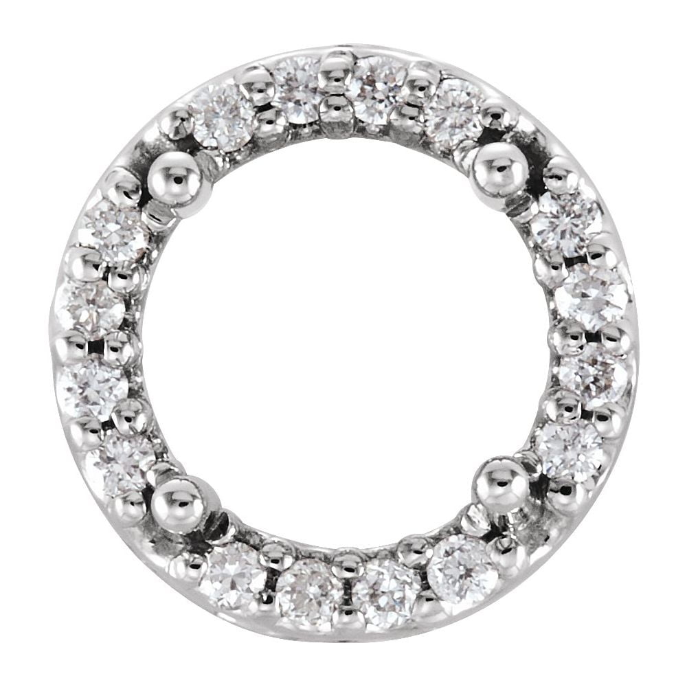 14k White Gold 5.5mm Round Shape Diamond Semi-Set Halo-Style Basket Set ...