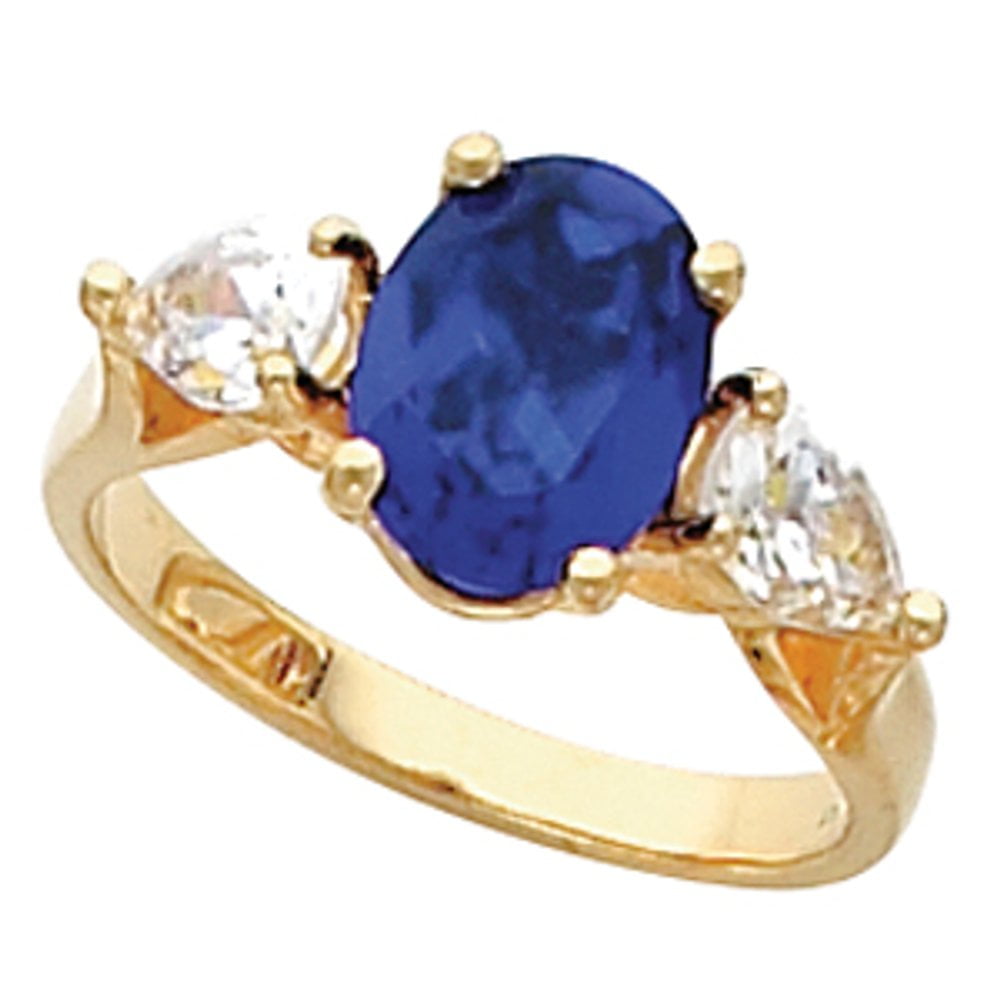 14k White Gold 8x6mm Oval Shape 3 Three-Stone Fashion Ring Fine Jewelry For Women Gifts For Her ...