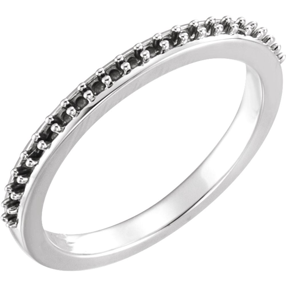 14k White Gold Bridal Wedding Engagement Anniversary Band Ring Fine ...