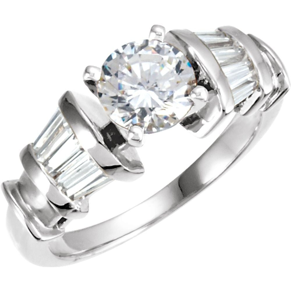 14k White Gold Bridal Wedding Engagement Anniversary Band Ring Fine ...