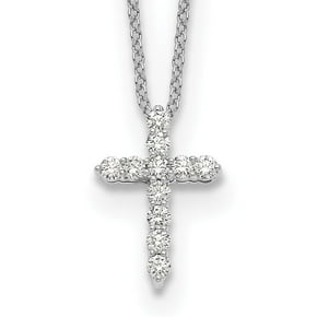 White Gold Cross Necklaces