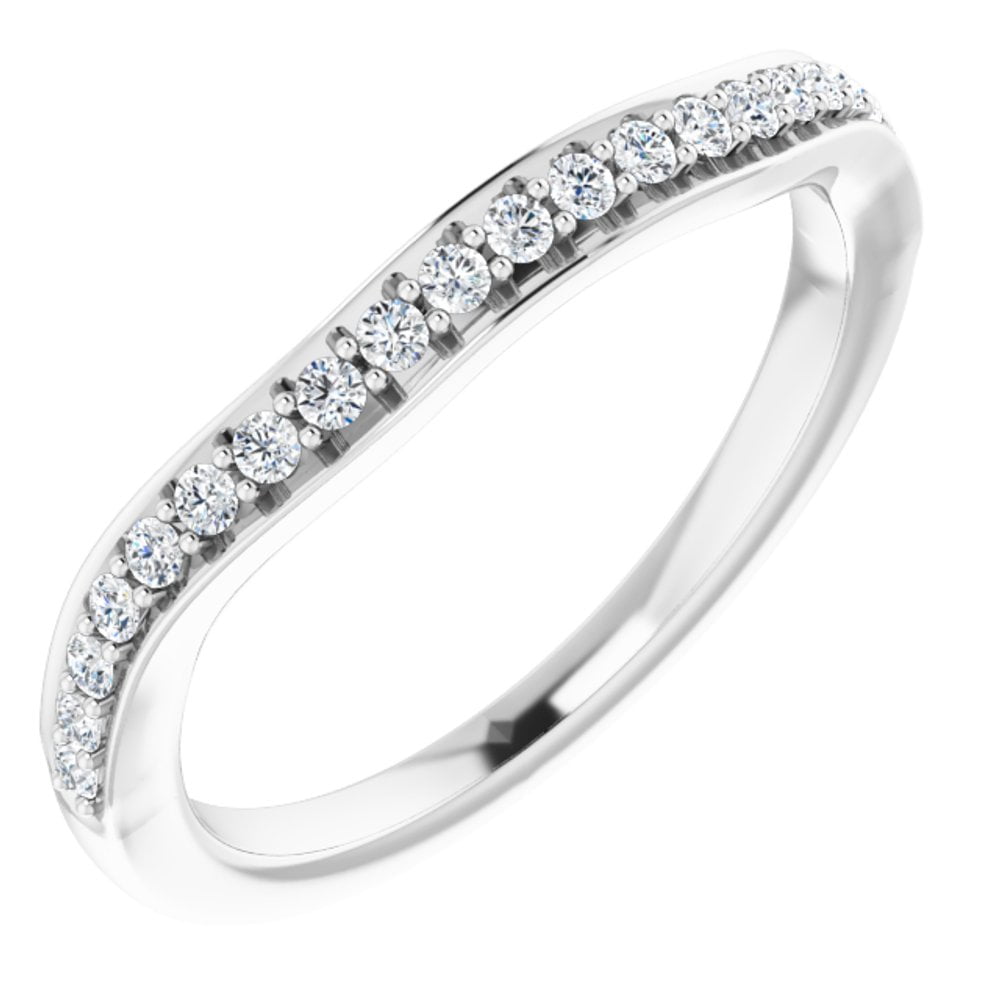 14k White Gold Diamond Matching Bridal Wedding Engagement Anniversary ...