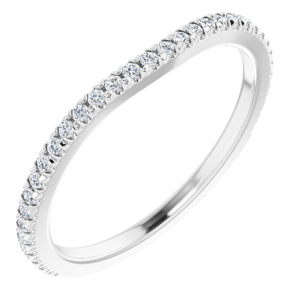 14k White Gold Diamond Matching Bridal Wedding Engagement Anniversary ...