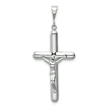925 Sterling Silver Crucifix Cross Pendant for Men and Women with INRI ...