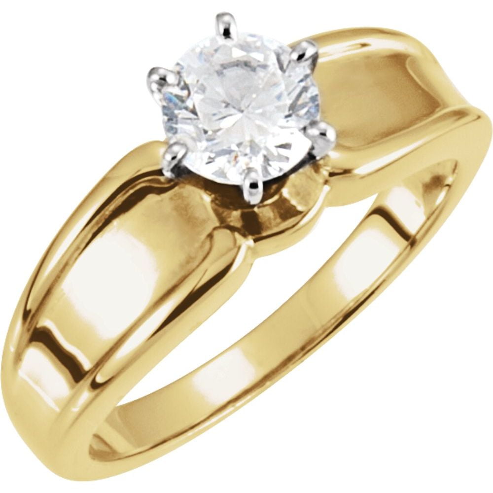 14k White Gold Matching Bridal Wedding Engagement Anniversary Band ...