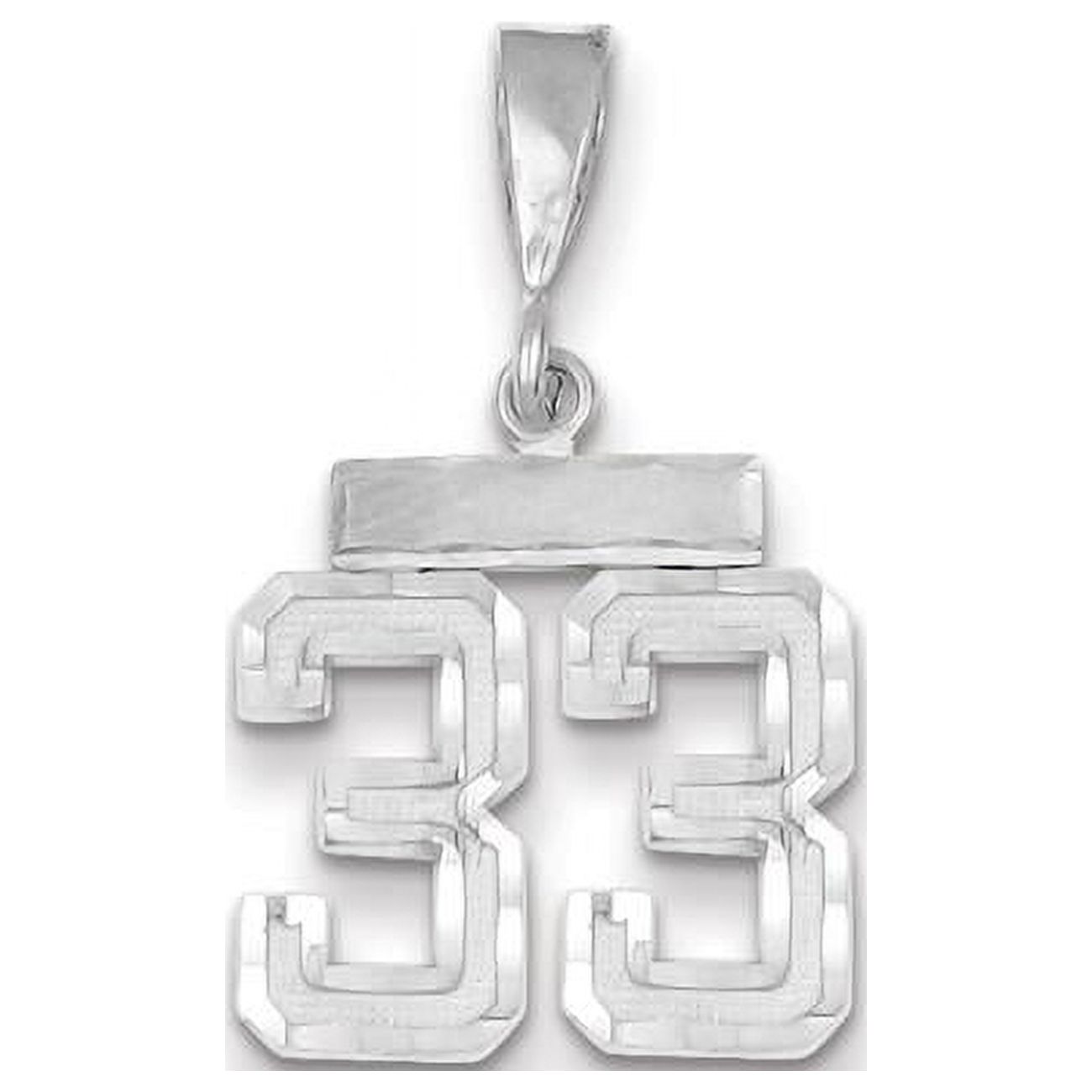 The Black Bow 14k White Gold, Varsity Collection, Small D/C Pendant ...