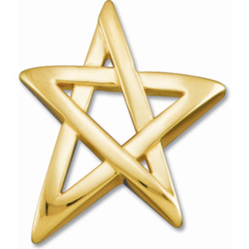 14k White Gold Star Shape Freeform Pendant Fine Jewelry for Women Gifts ...