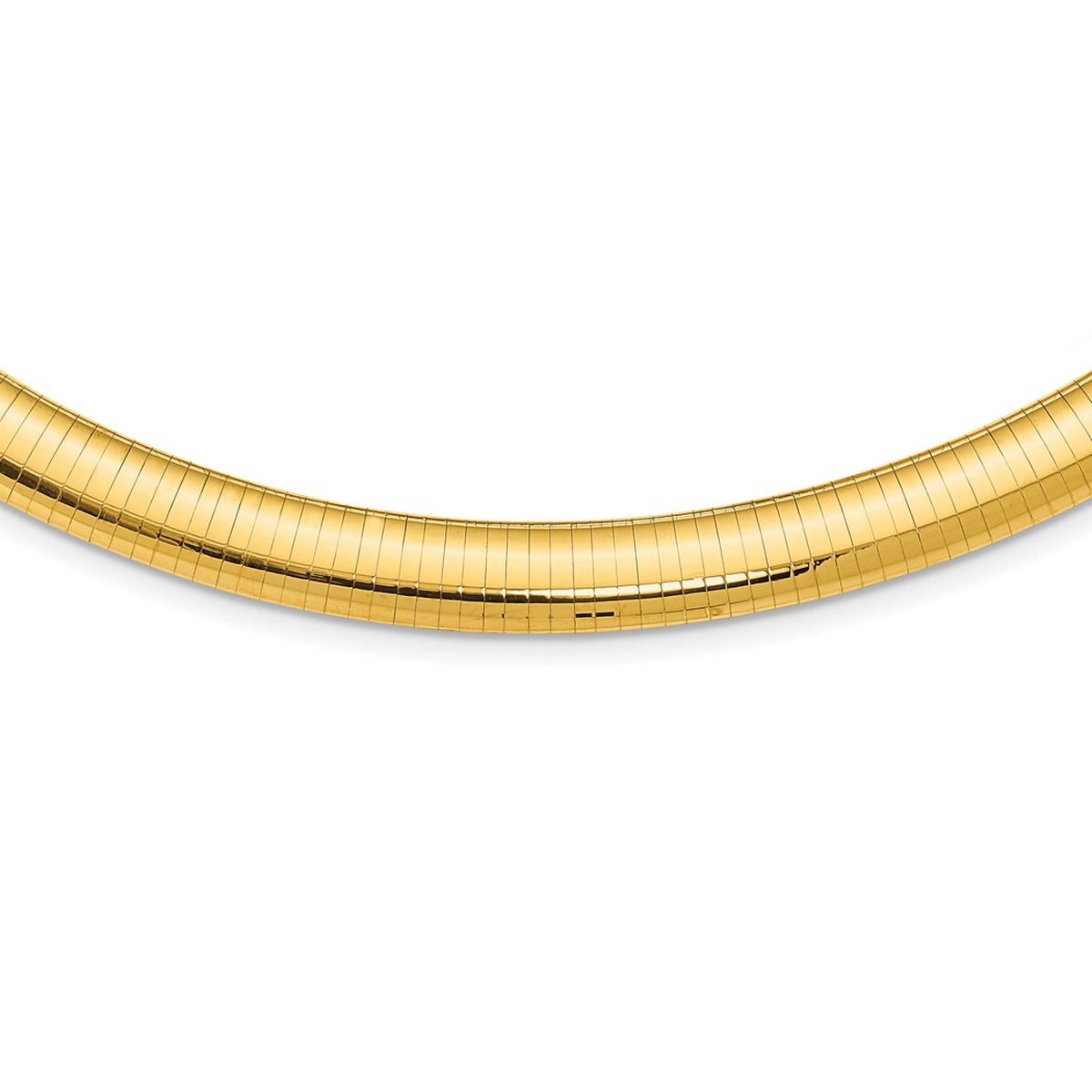 14k Yellow Gold Solid Polished Box Catch Closure 10mm Domed Omega ...