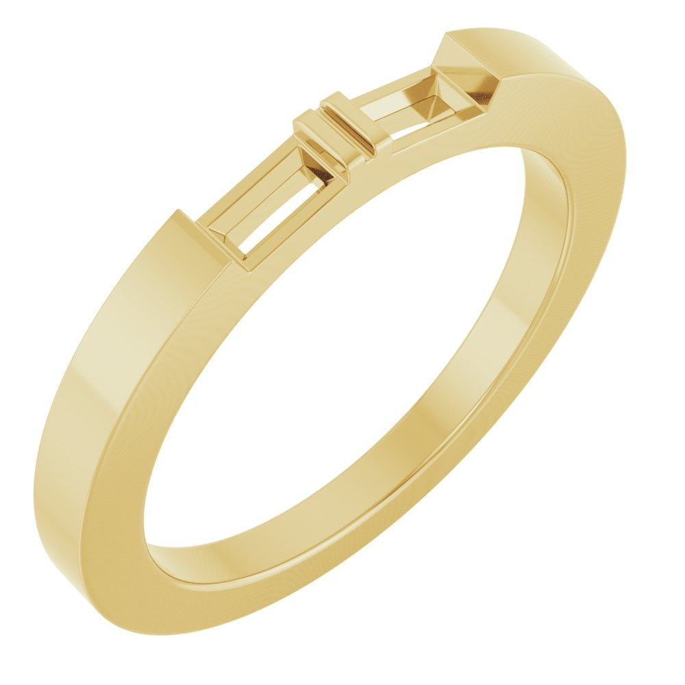 14k Yellow Gold 2 Two-Stone Family Stackable Freeform Bypass Fashion Ring Fine Jewelry For Women ...