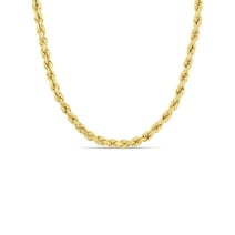 14k 4mm Diamond-Cut Quadruple Rope Chain - Walmart.com