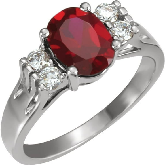 14k Yellow Gold 9x7mm Oval Shape Diamond Semi-Mount Accented Fashion Ring Fine Jewelry For Women ...