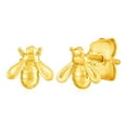 14k Yellow Gold Bee Stud Earrings - Walmart.com