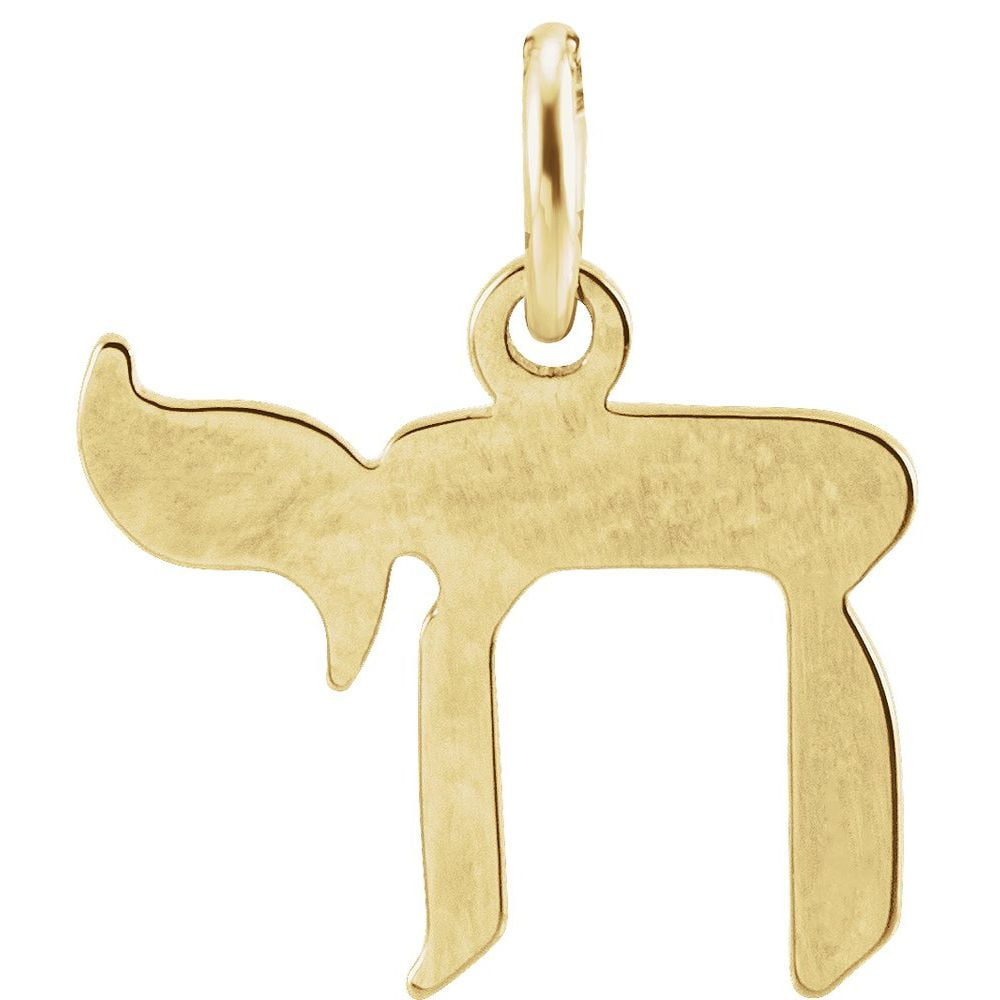14k Yellow Gold Chai Religious Pendant Fine Jewelry for Women Gifts for ...