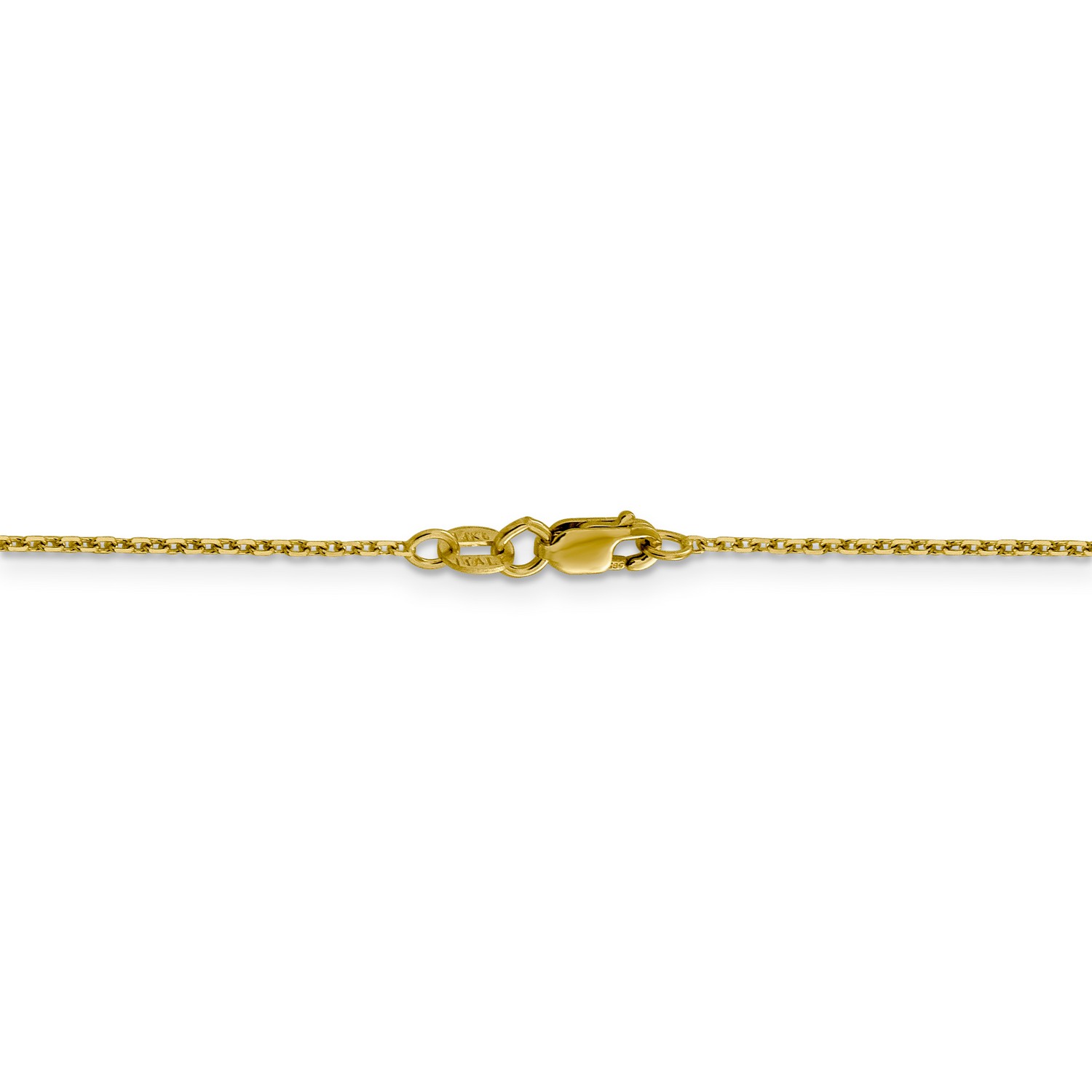14k Yellow Gold Diamond-Cut Rolo Chain Necklace - Walmart.com