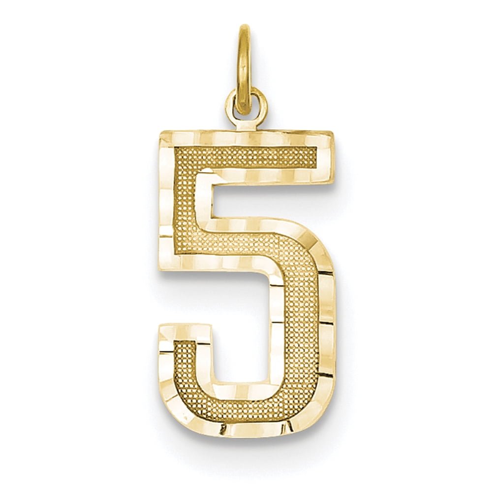Walmart 14k Yellow Gold, Real Solid Jewelry, Diamond Cut Texture, Large ...