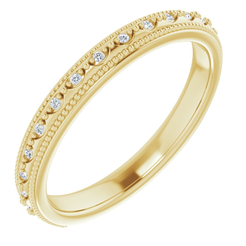 14k Yellow Gold Diamond Matching Bridal Wedding Engagement Anniversary ...