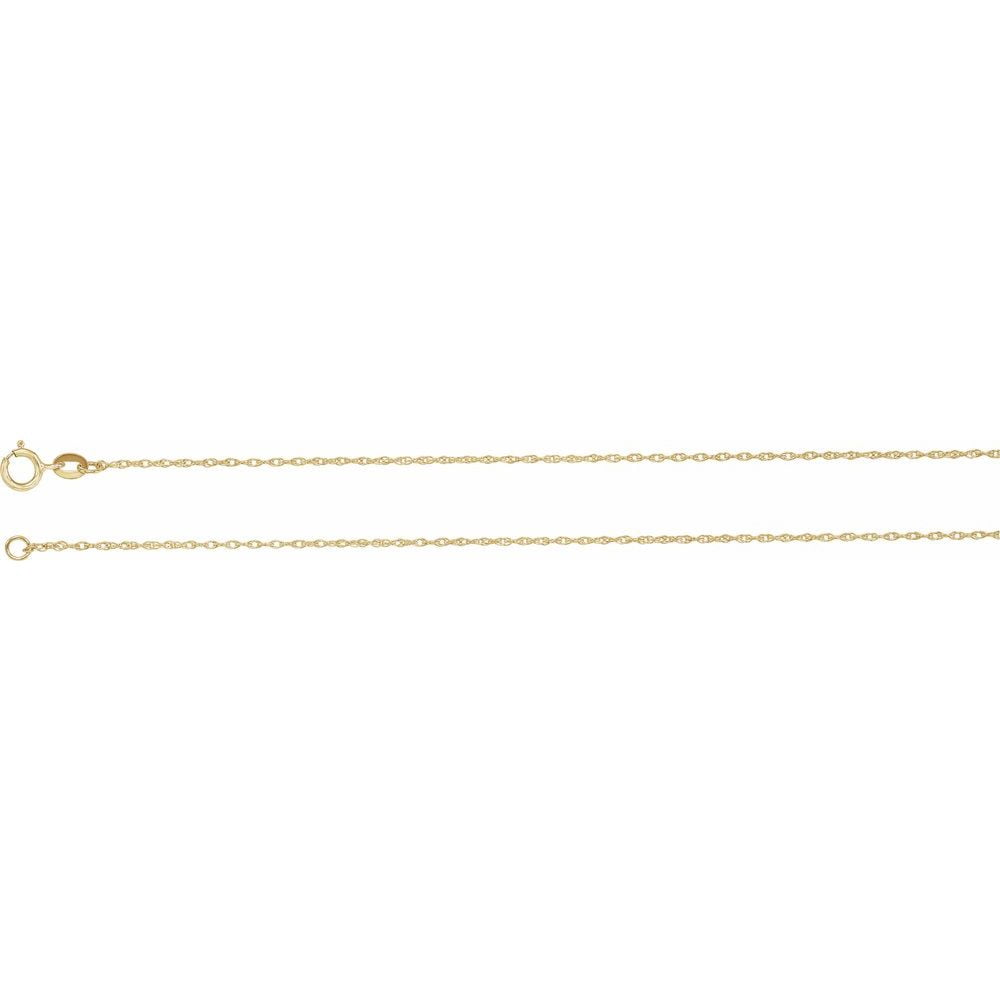 14k Yellow Gold Filled 1mm Solid Rope Chain Necklace Fine Jewelry for ...