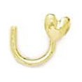 14k Yellow Gold Heart Body Piercing Jewelry Nose Screw - Walmart.com