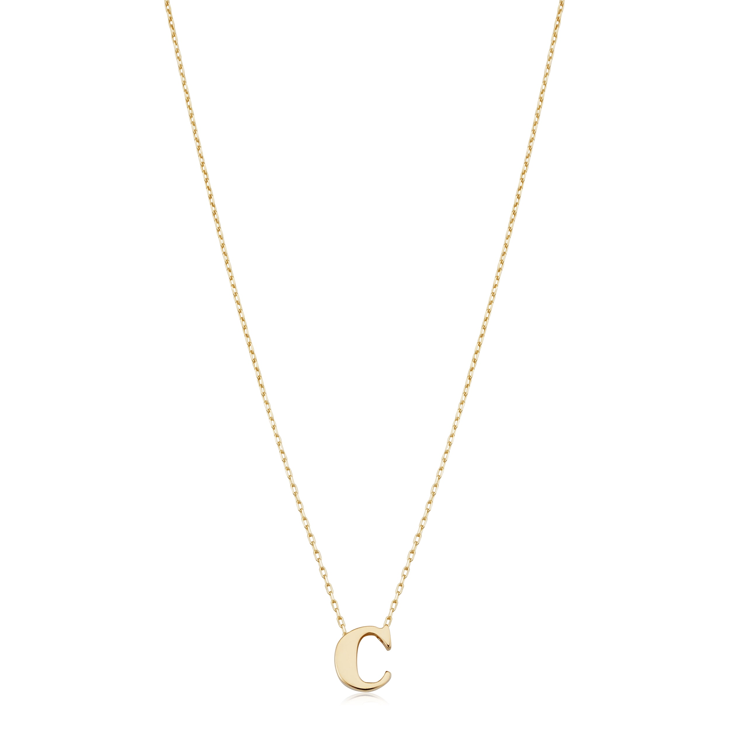 Au Naturale 14k Yellow Gold Letter C Necklace - Walmart.com