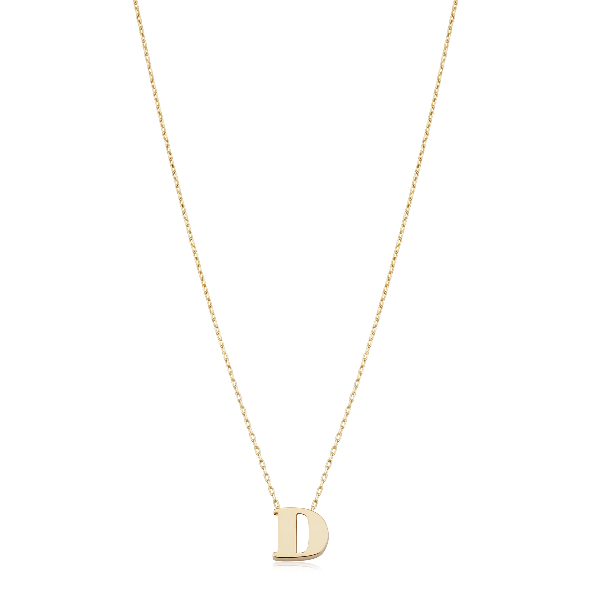 Au Naturale 14k Yellow Gold Letter D Necklace - Walmart.com