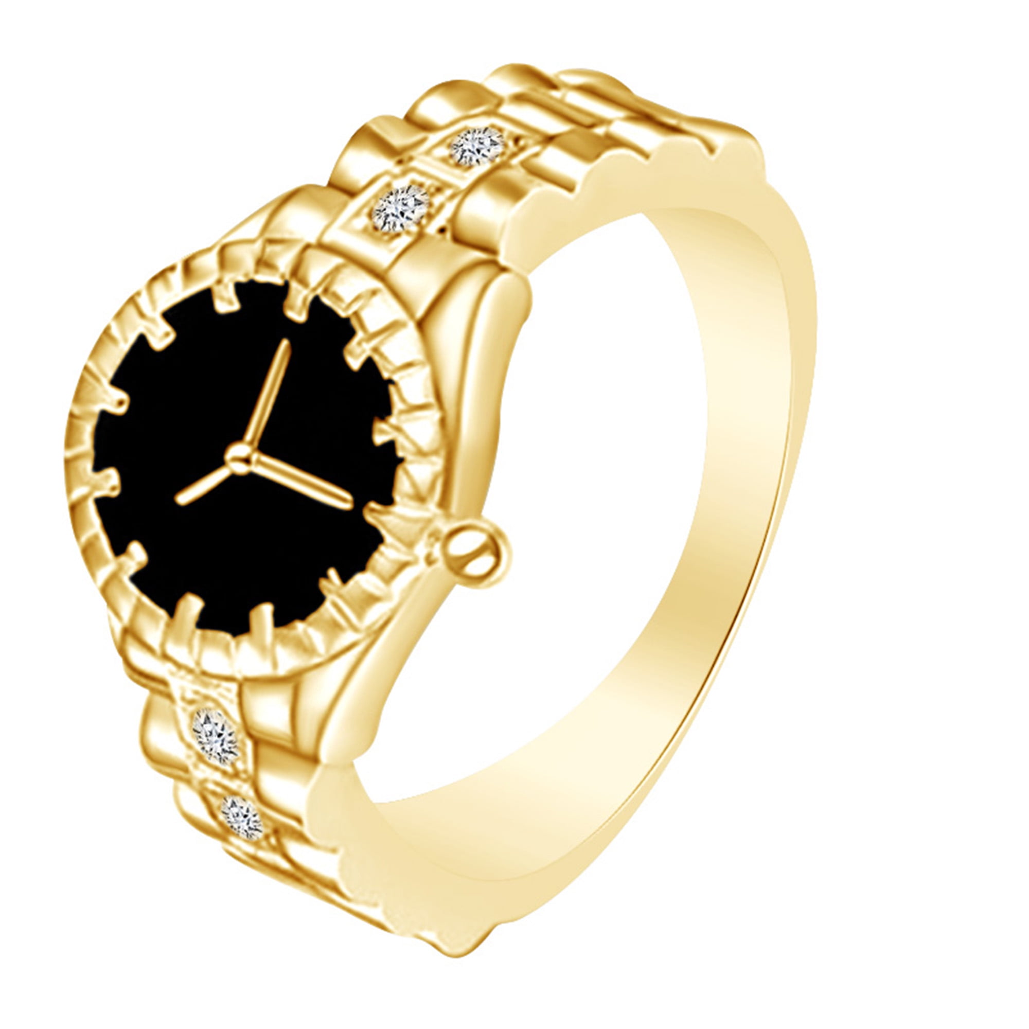AFFY 14k Yellow Gold Over Sterling Silver Round Shape White Cubic ...