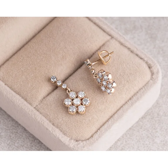 14k Yellow Gold Plated 2 Ct Round Cut White Moissanite Cross Pendant ...