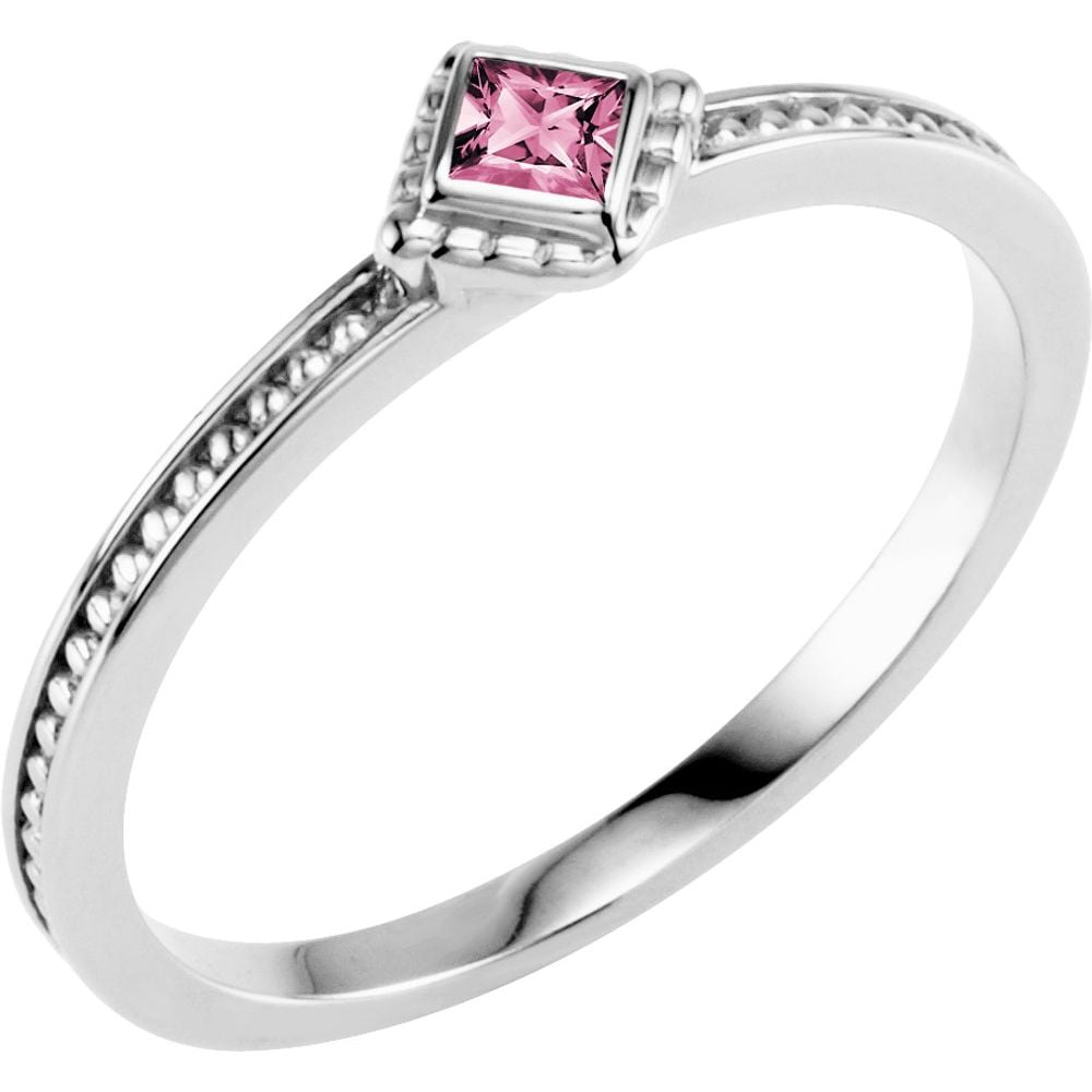 14k Yellow Gold Ruby Stackable Family Fashion Ring Fine Jewelry For ...