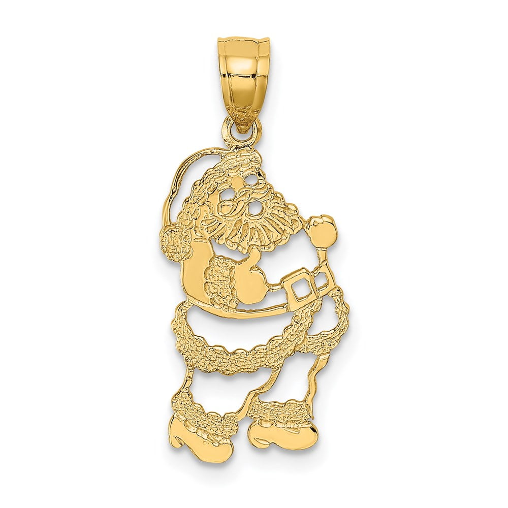 14k Yellow Gold Santa Charm Pendant Fine Jewelry For Women Gifts For ...