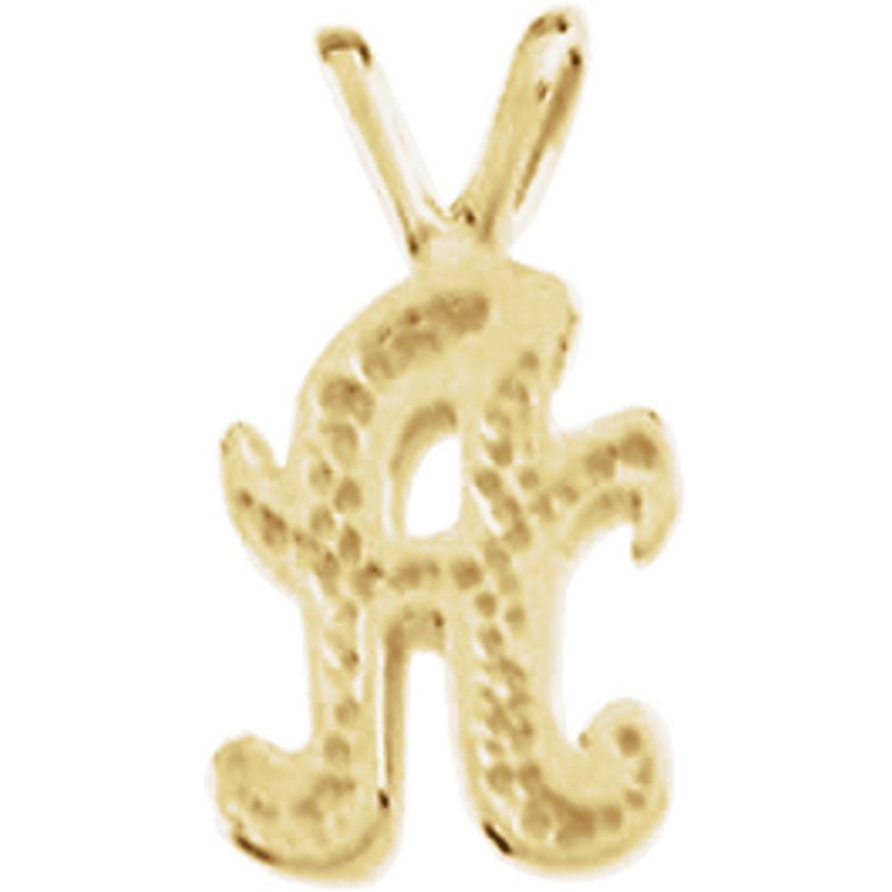 14k Yellow Gold Script Initial I Pendant Fine Jewelry for Women Gifts ...
