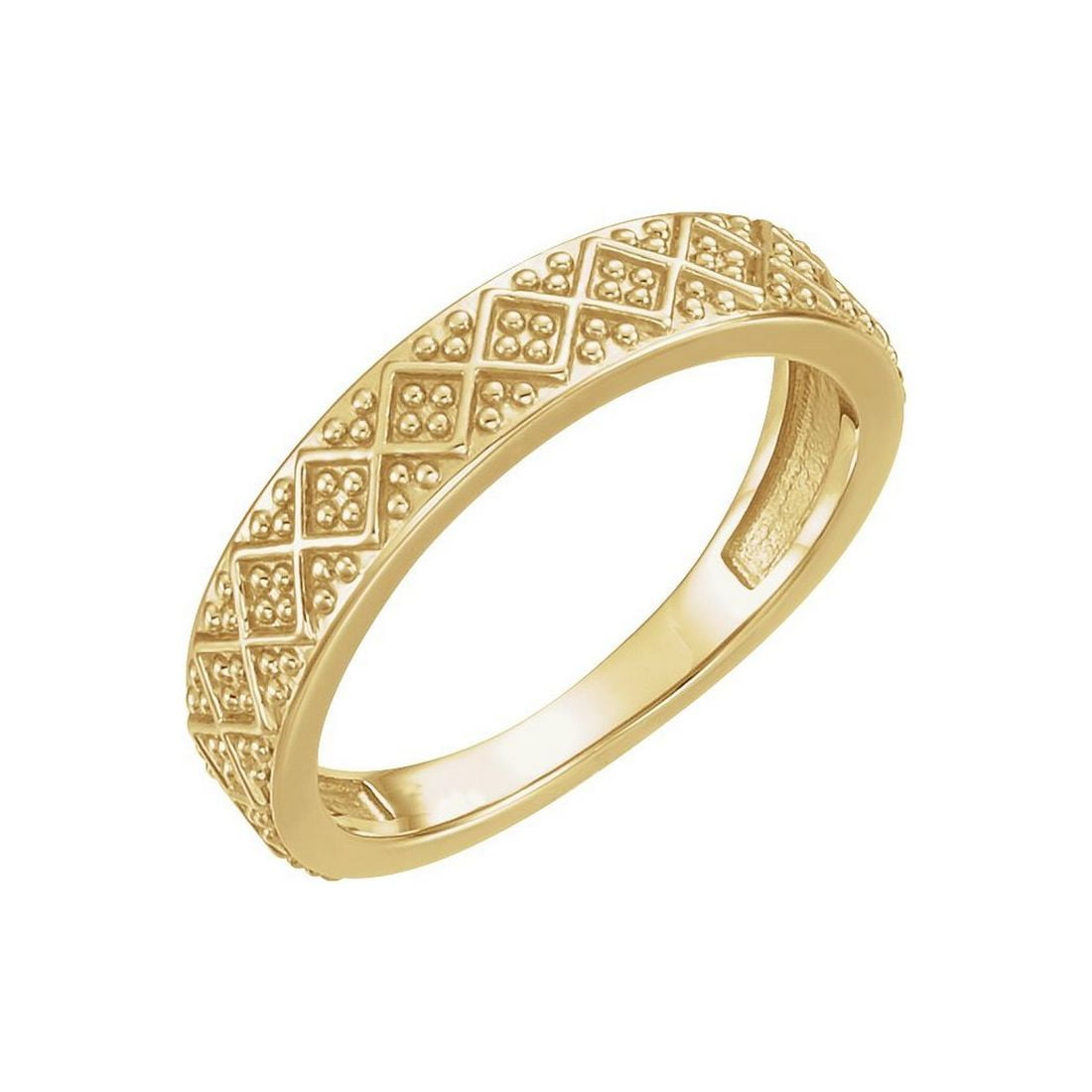 14k Yellow Gold Stackable Ring Size 6.5-Stackable-Ring for Women - 4.6 Grams - Walmart.com