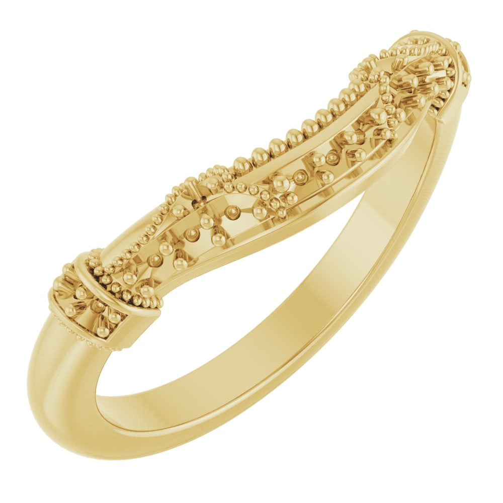 14k Yellow Gold Vintage-Inspired Matching Bridal Wedding Engagement ...