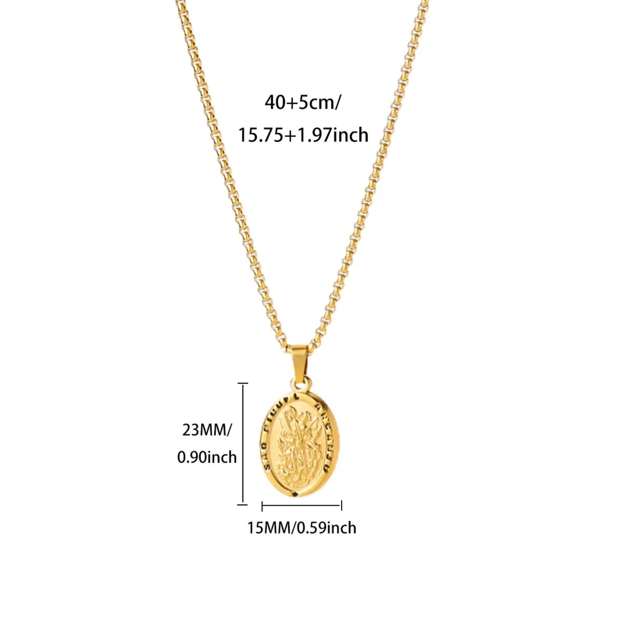 14k pure silver gold-plated geometric zircon necklace, versatile, round ...
