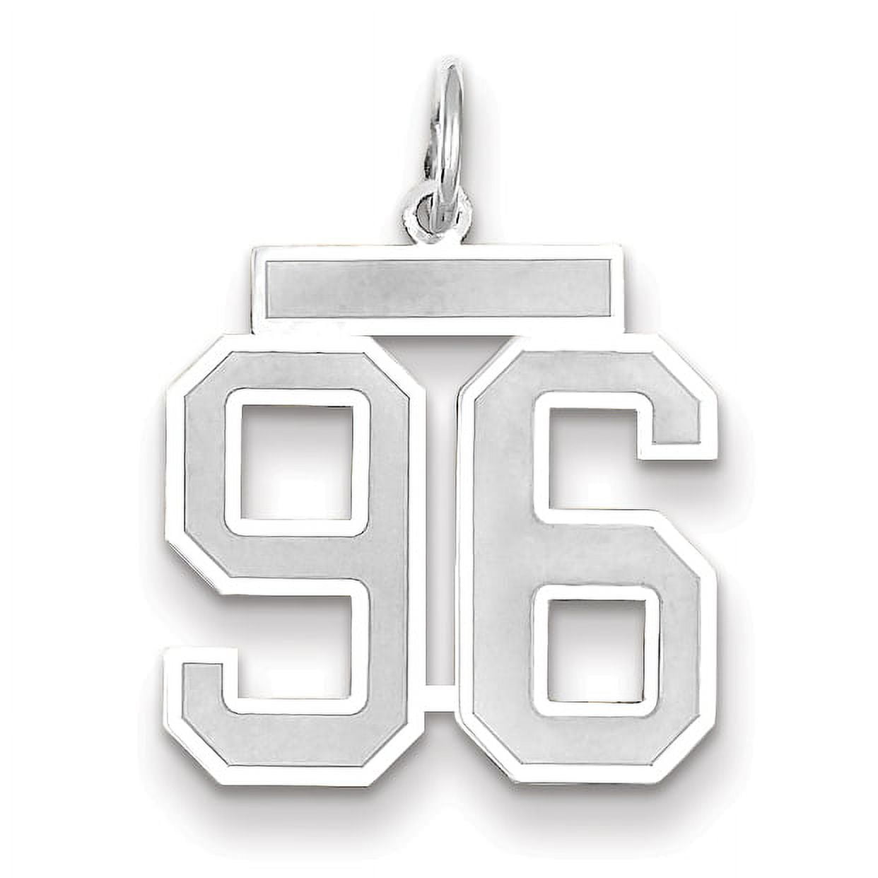 14kw Medium Satin Number 96 Charm WSM96 - Walmart.com