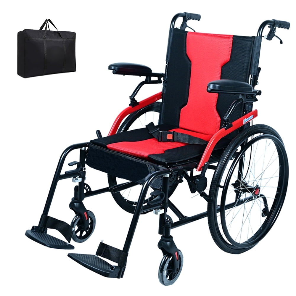 14lb Magnesium Ultra Lightweight Wheelchair 20 inch seat with Flip Back ...