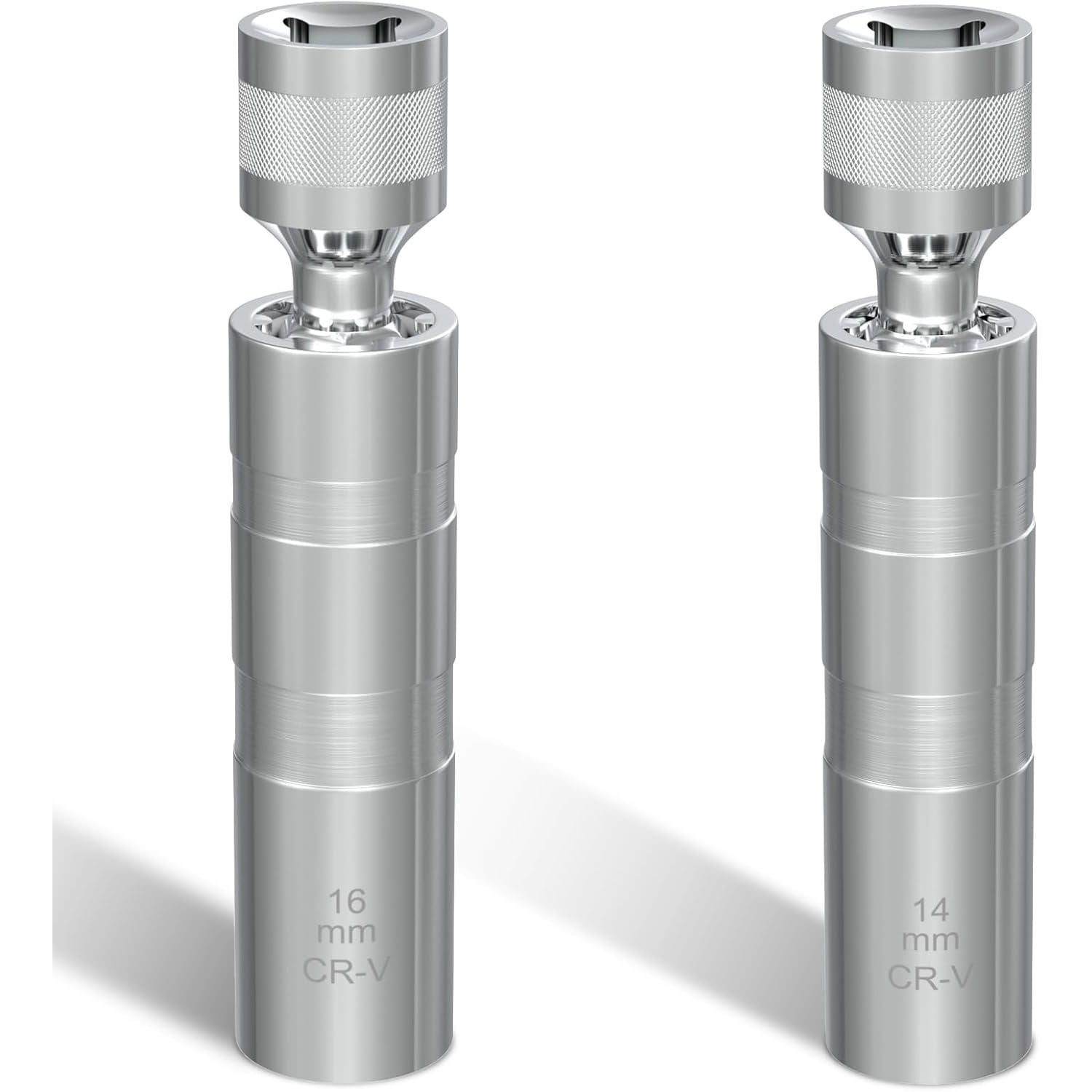 14mm&16mm Spark Plug Socket Set, Thin Wall 3/8" Drive Spark Plug ...