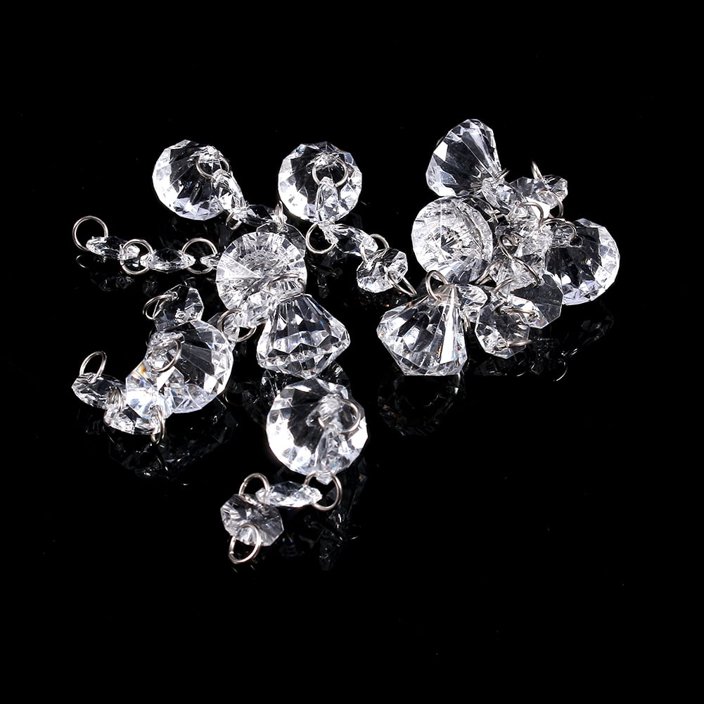 14mm Acrylic Crystal Bead Strands Tree Hanging Wedding Centerpiece ...