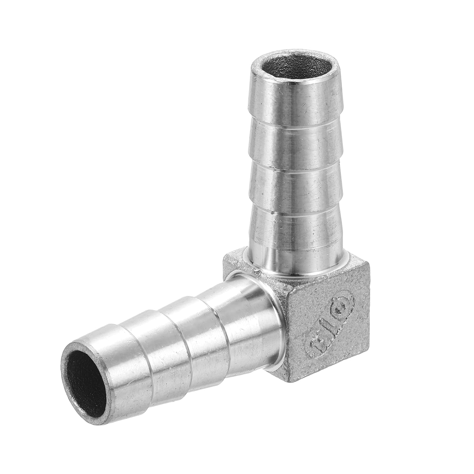 14mm Hose Barb 90 Degree Pipe Fitting, 304 Stainless Steel L Right ...
