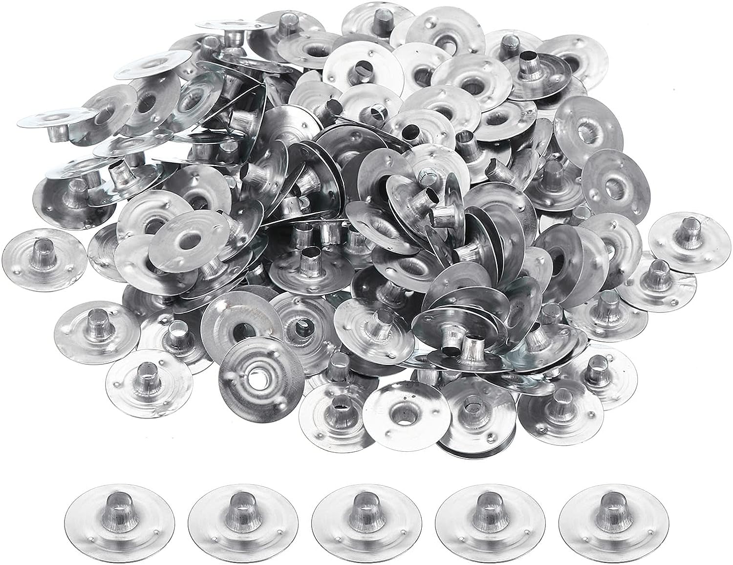 14mm Metal Candle Wick Sustainer Tabs, 250 Pack Candle Wick Base Stand ...