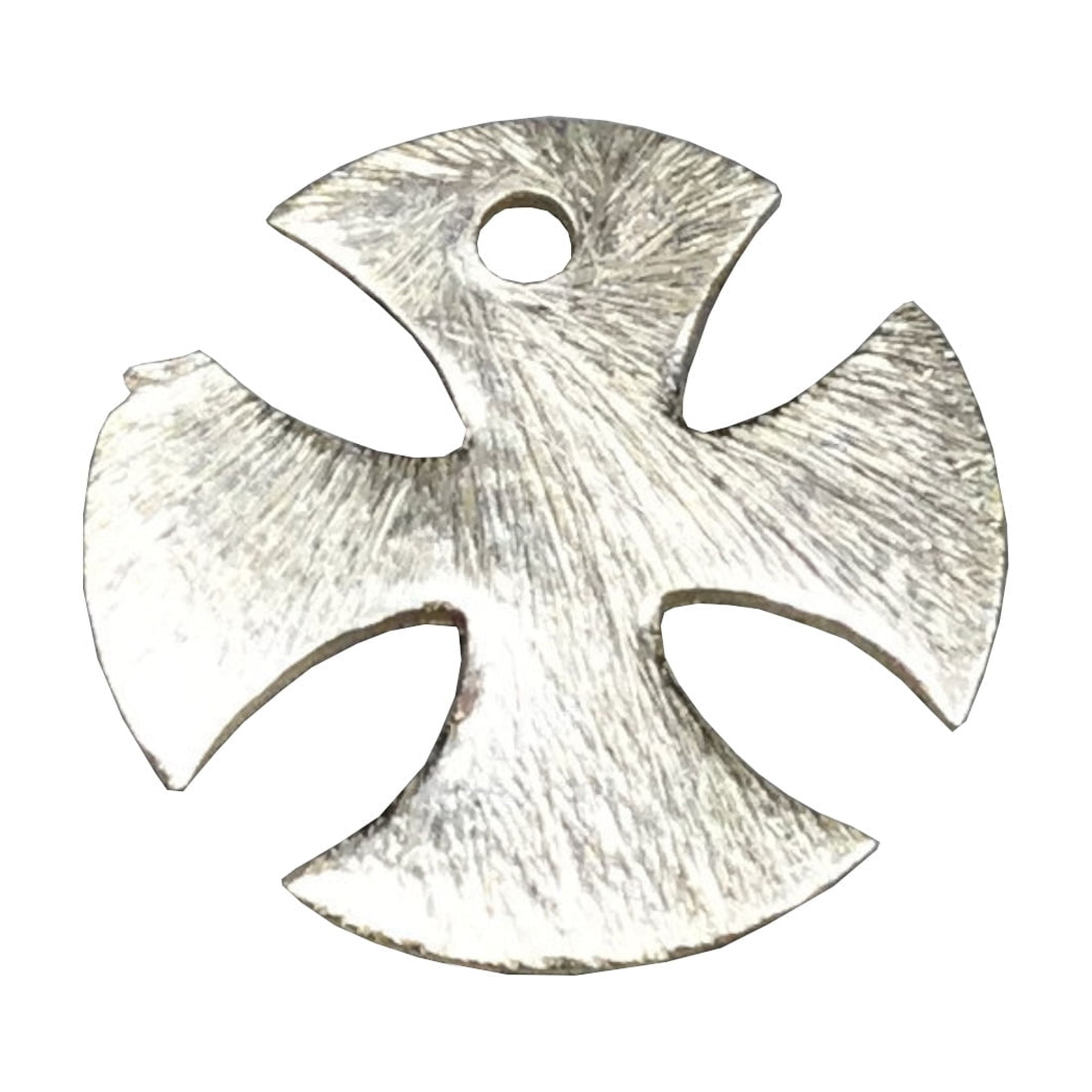 14mm x 14mm Gold Plated Copper Solid Maltese/Rounded Cross Symbol ...