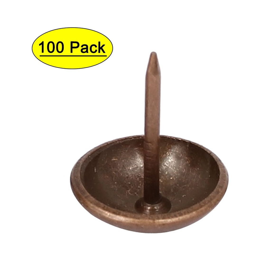 14mm x 17mm Iron Round Dome Head Upholstery Thumb Tack Nail Copper Tone ...