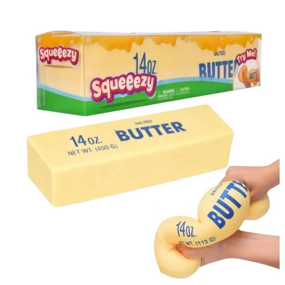 14oz Big Squeezy Butter - Jumbo Butter Stick Squish - Realistic Slow ...